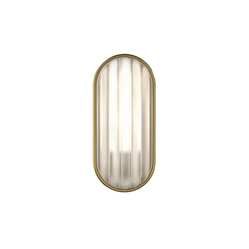 Astro Montreal Oval Bulkhead PVD Brushed Brass | Downlights.co.uk