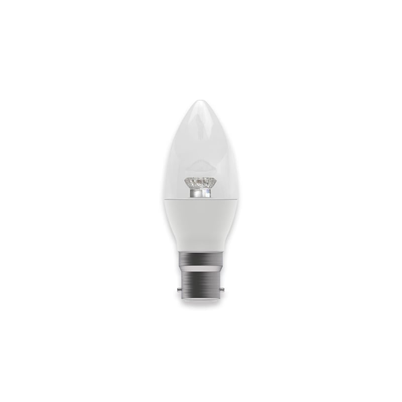 Clear LED Candles 2700K Bell Lighting | Downlights.co.uk