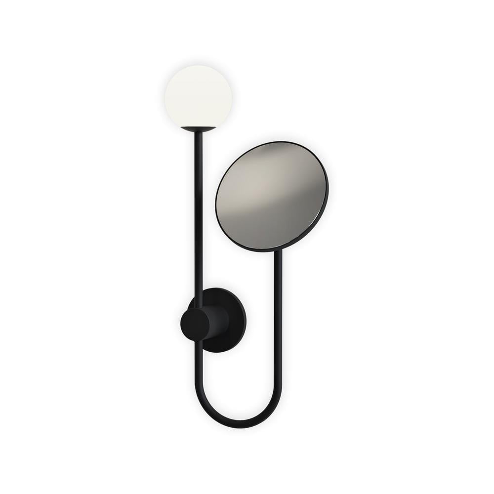 Orb Matt Black LED Mirror Astro | Downlights.co.uk