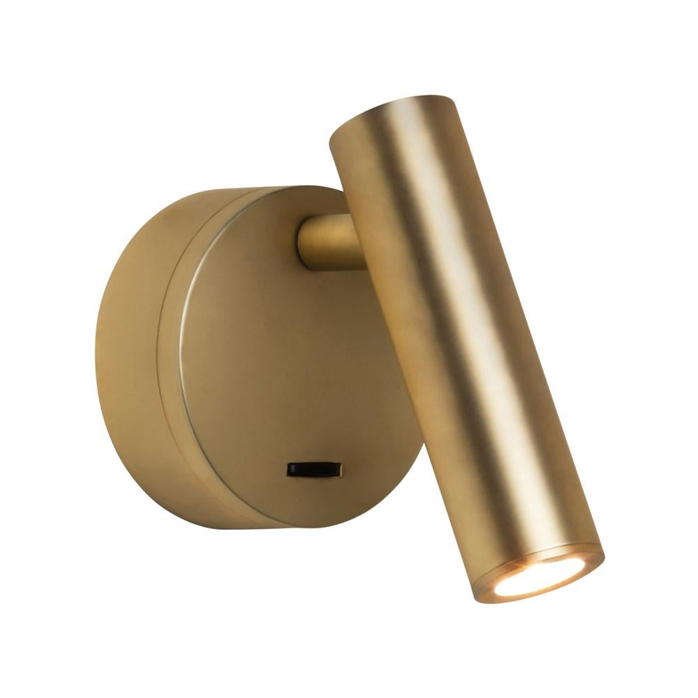 Enna Surface LED Matt Gold Reading Light Astro | Downlights.co.uk