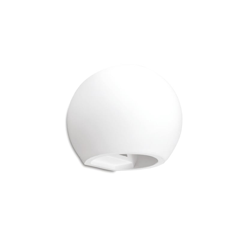 Paintable Gypsum Serres Wall Light Integral LED | Downlights.co.uk