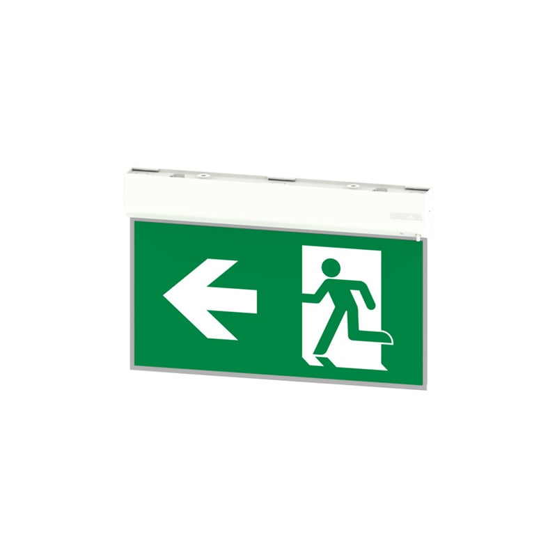 1W Emergency Exit Sign Maintained Up Down Left Right Legends Manual Te