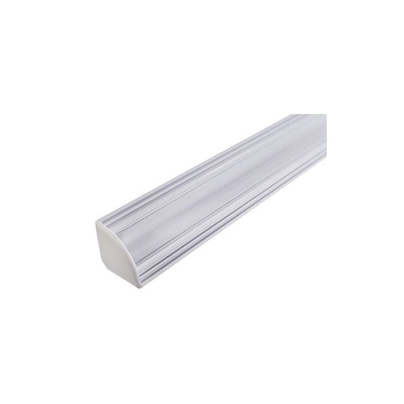 Corner Surface Mount Clear Diffuser Aluminium Profile Rail Integral LE