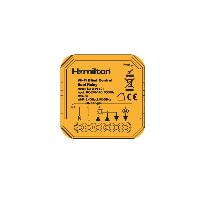 Smart Wi-Fi Blind Control Dual Relay Module Hamilton | Downlights.co.u