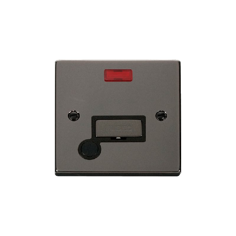 Click Deco 13A Fused 'Ingot' Connection Unit With Flex Outlet & Neon