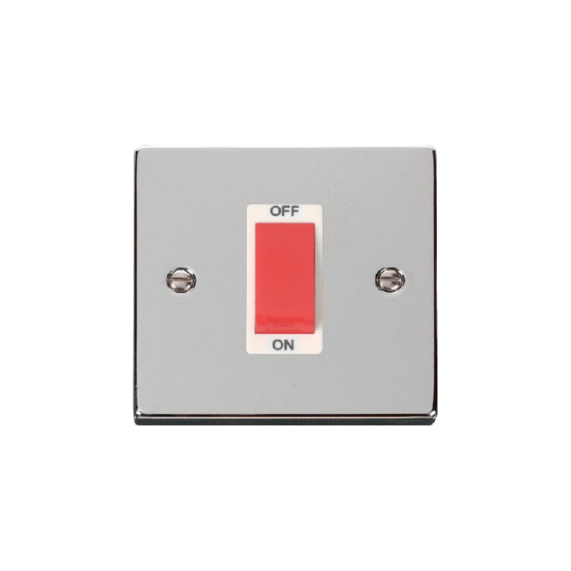 Click Deco 1 Gang 45A Double Pole Switches | Downlights.co.uk